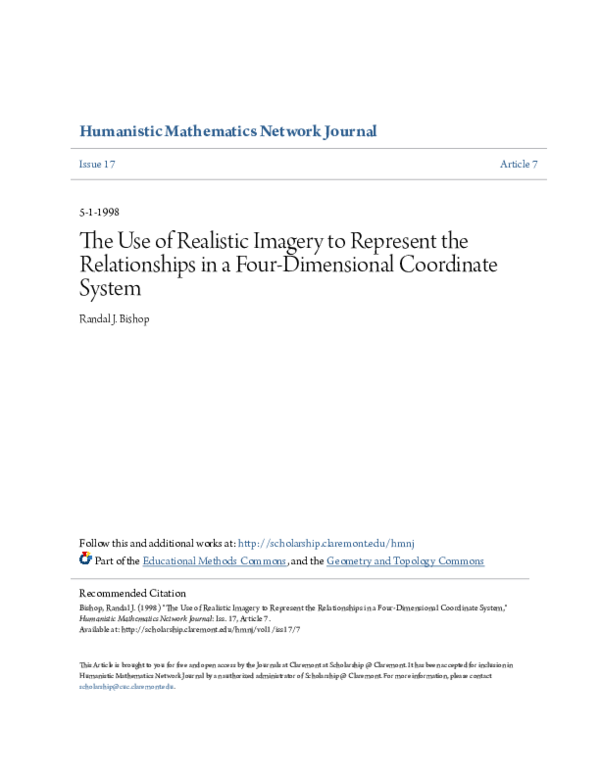 (PDF) The Use of Realistic Imagery to Represent the Relationships in a ...
