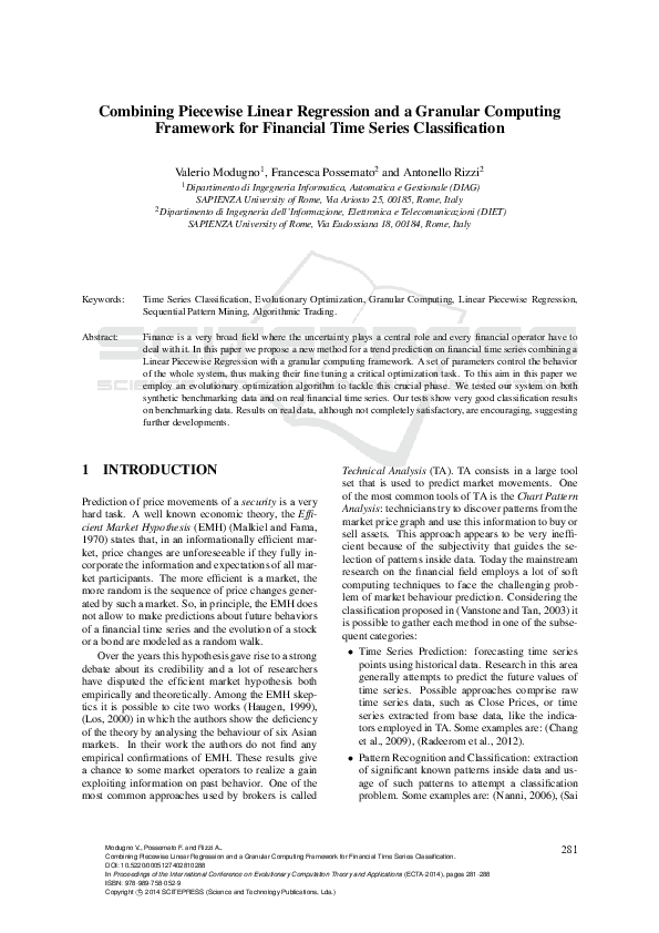 (PDF) Combining Piecewise Linear Regression and a Granular Computing Framework for Financial ...