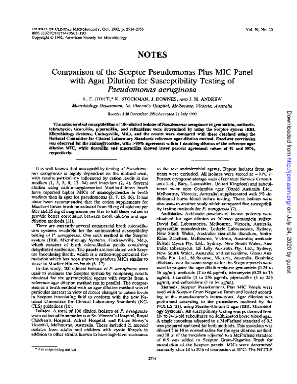 (PDF) Comparison of the Sceptor Pseudomonas Plus MIC Panel with agar ...