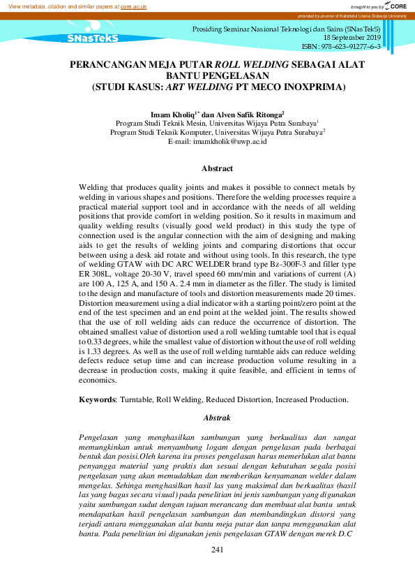 (PDF) 241 Perancangan Meja Putar Roll Welding Sebagai Alat Bantu ...