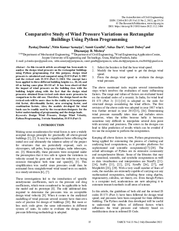 (PDF) Comparative Study of Wind Pressure Variations on Rectangular Buildings using Python ...
