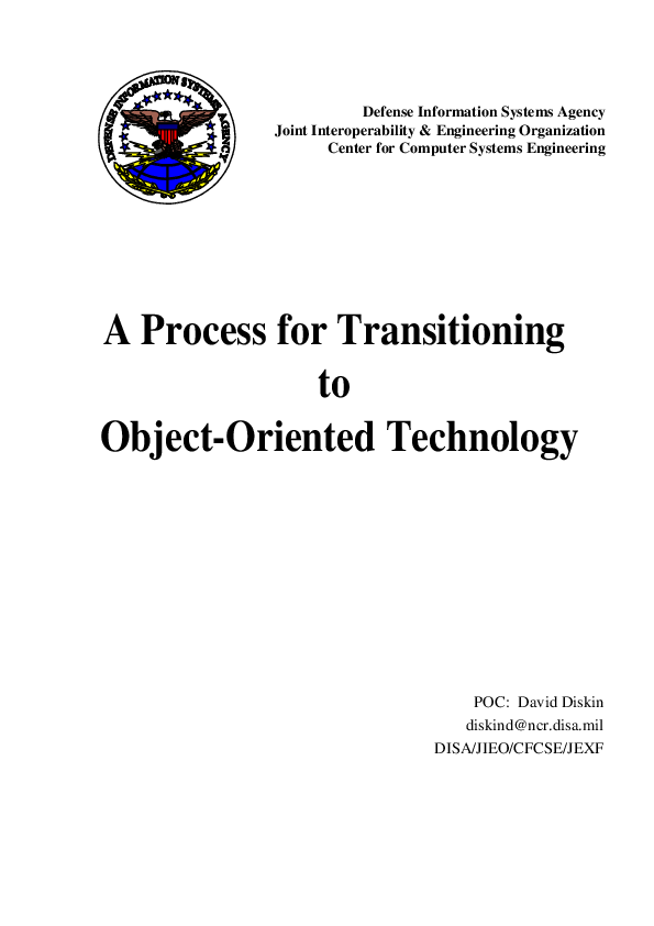 (PDF) A Process for Transitioning to Object-Oriented Technology
