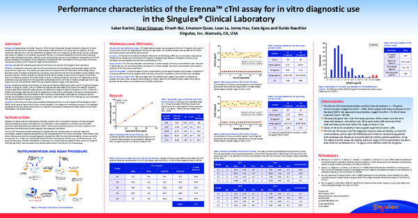 (PDF) Performance characteristics of the Erenna™ cTnI assay for in ...
