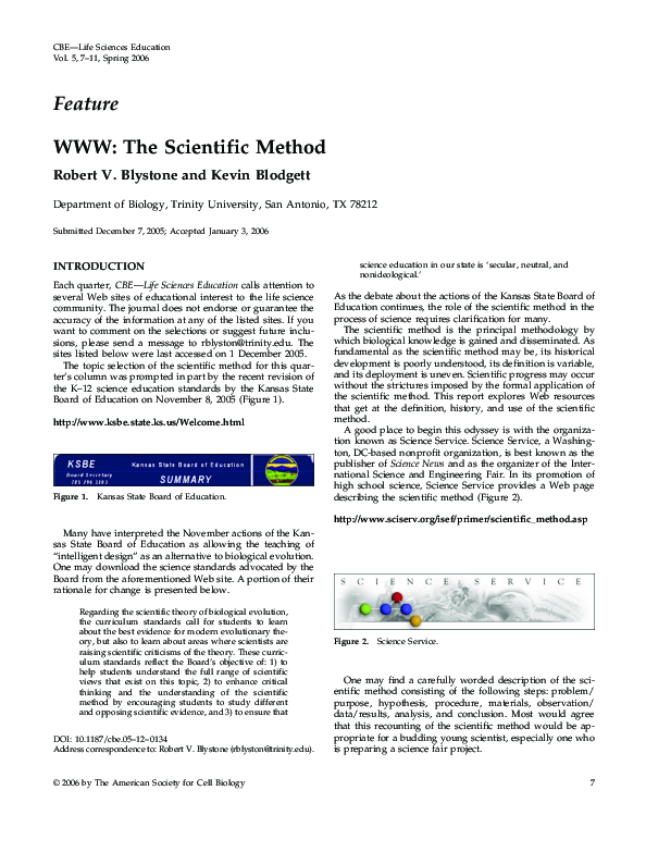 (PDF) WWW: The Scientific Method