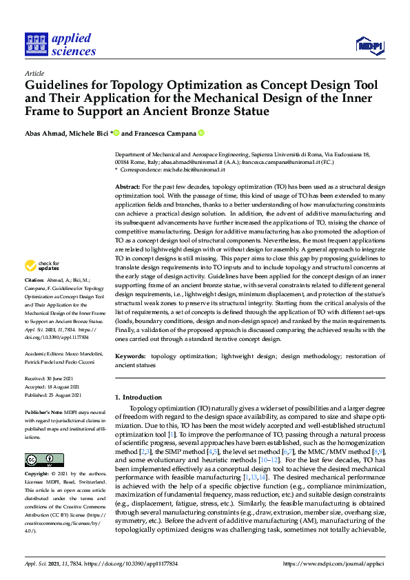 (PDF) Guidelines for Topology Optimization as Concept Design Tool and ...