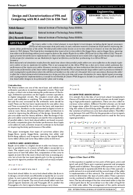(PDF) Design and Characterization of PPA and Comparing with RCA and CSA ...