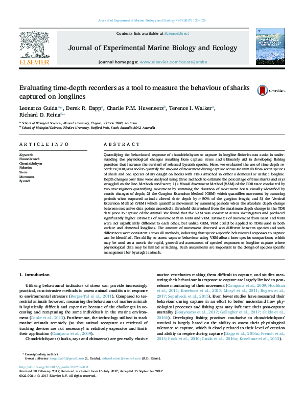 (PDF) Evaluating time-depth recorders as a tool to measure the ...