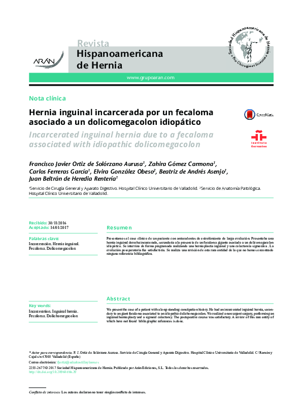 (PDF) Tratamiento Del Dolor Inguinal Crónico Tras Reparación De La ...