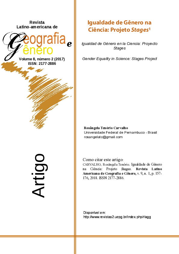 (PDF) Igualdade de Gênero na Ciência: Projeto Stages