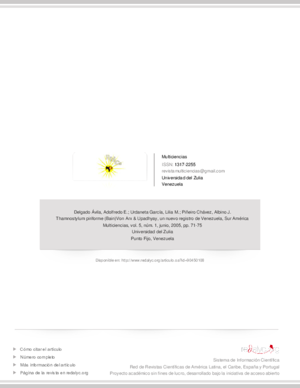(PDF) Thamnostylum piriforme (Bain) Von Arx & Upadhyay, un nuevo ...