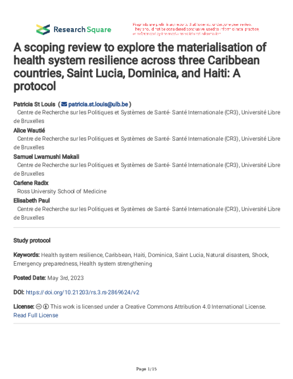 (PDF) A scoping review to explore the materialisation of health system ...