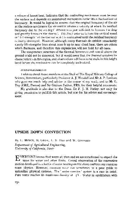 (PDF) Upside Down Convection