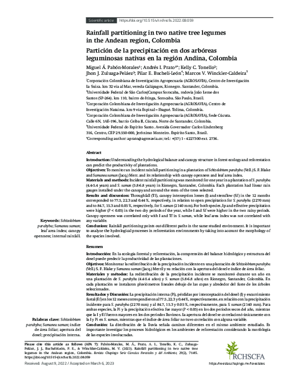 (PDF) Partición de la precipitación en dos arbóreas leguminosas nativas ...