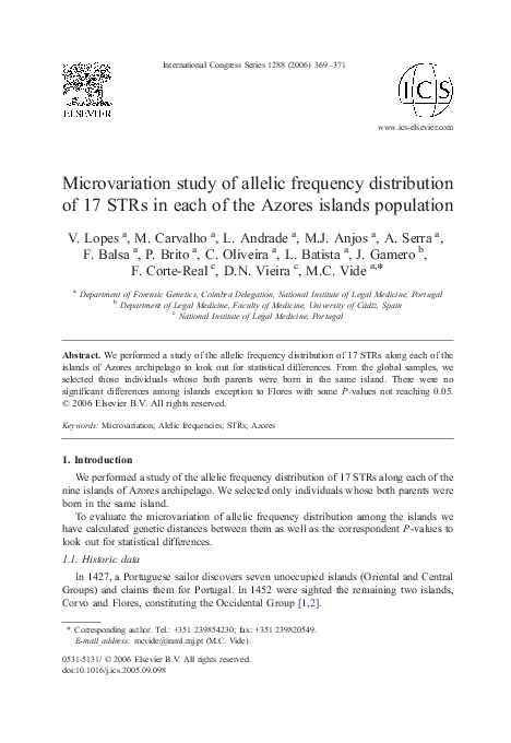 (PDF) Microvariation study of allelic frequency distribution of 17 STRs ...