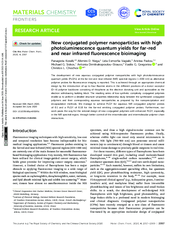 (PDF) New conjugated polymer nanoparticles with high photoluminescence ...