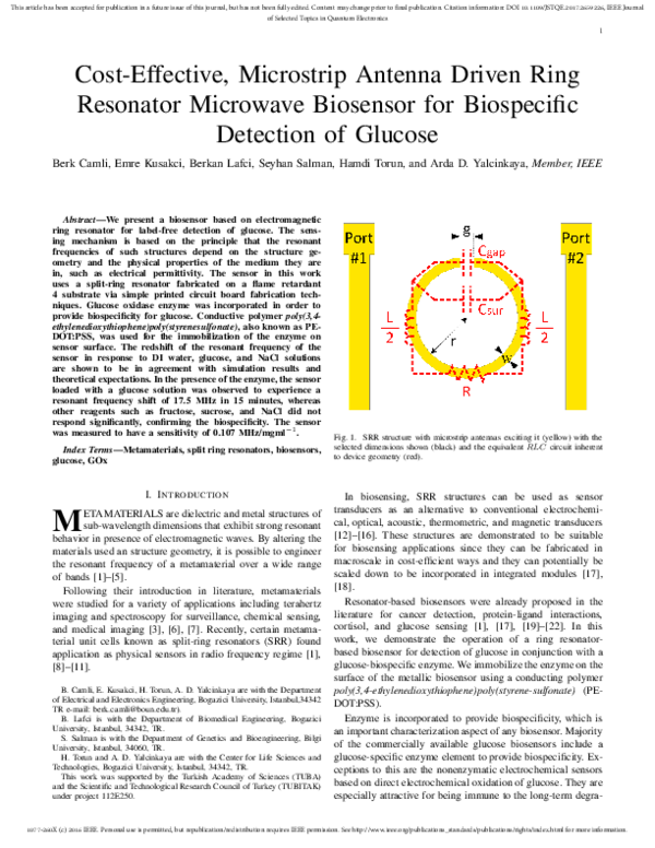 (PDF) Cost-Effective, Microstrip Antenna Driven Ring Resonator ...