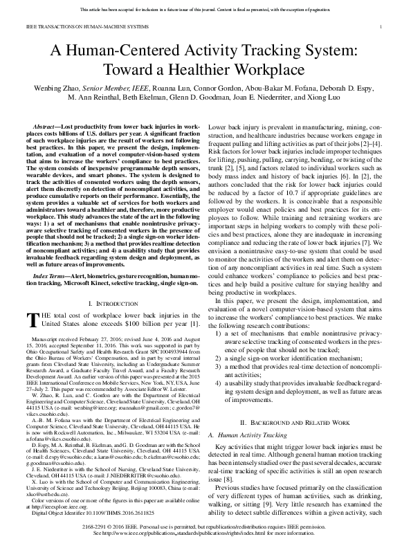 (PDF) A Human-Centered Activity Tracking System: Toward a Healthier ...