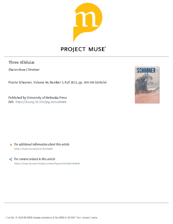 (PDF) Three Alleluias