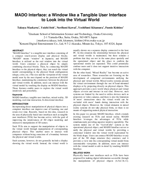 (PDF) MADO interface