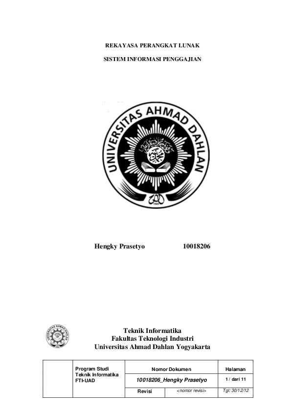 (PDF) Sistem Informasi Penggajian