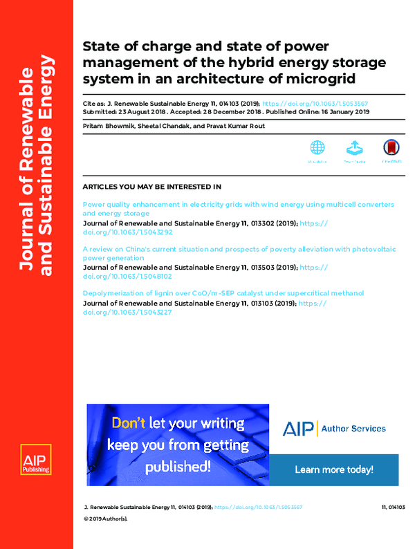 (PDF) State of charge and state of power management of the hybrid energy storage system in an ...