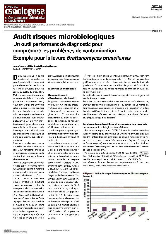 (PDF) Audit risques microbiologiques: Un outil performant de diagnostic ...