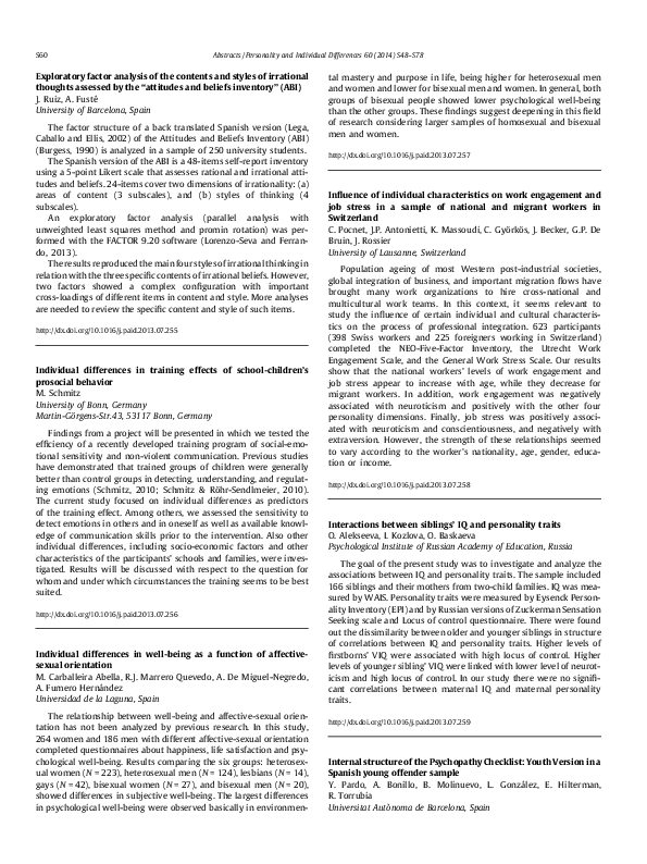 (PDF) Internal structure of the Psychopathy Checklist: Youth Version in ...