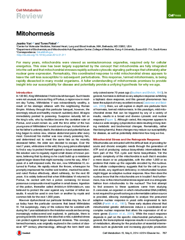 (PDF) Mitohormesis