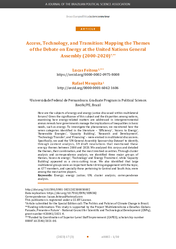 (PDF) Access, Technology, and Transition: Mapping the Themes of the ...
