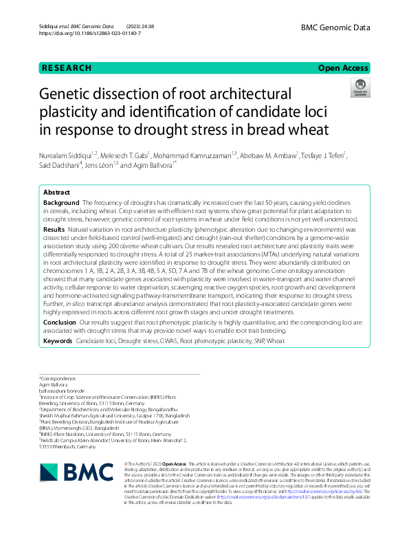 (PDF) Genetic dissection of root architectural plasticity and ...