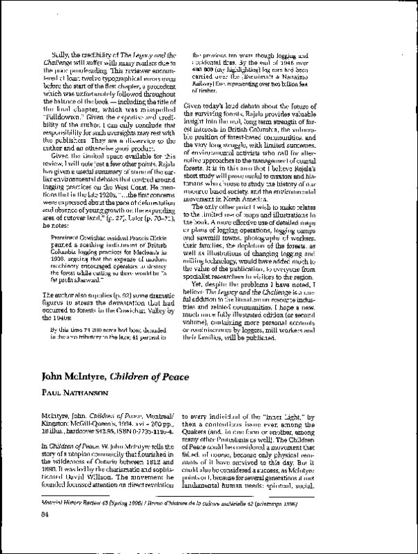 (PDF) John McIntyre, Children of Peace