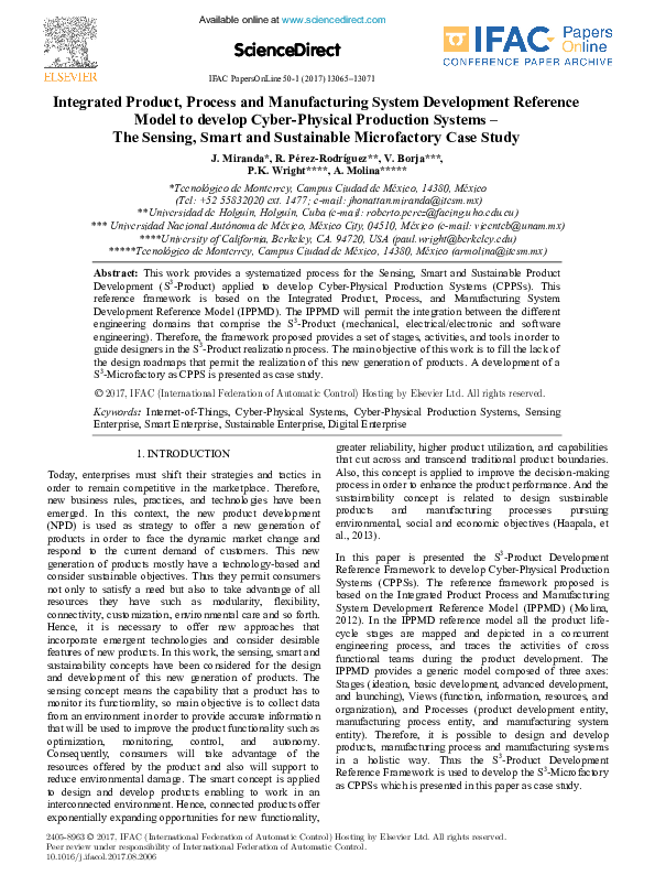 (PDF) Framework for S3-Product Development in Cyber-Physical Systems