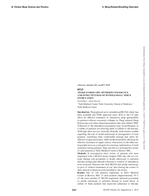 (PDF) 0515 Awake endoscopy optimizes tolerance and effectiveness of ...