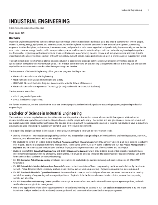 (PDF) Industrial Engineering