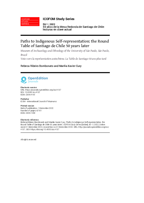 (PDF) Paths to Indigenous Self-representation: the Round Table of ...