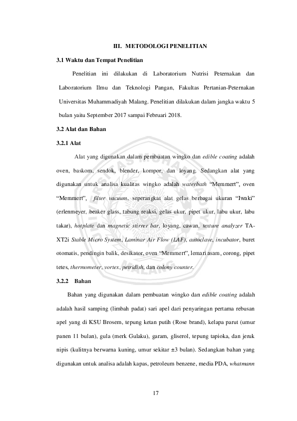 (PDF) Pemanfaatan Hasil Samping Sari Apel Dalam Pembuatan Wingko Yang ...
