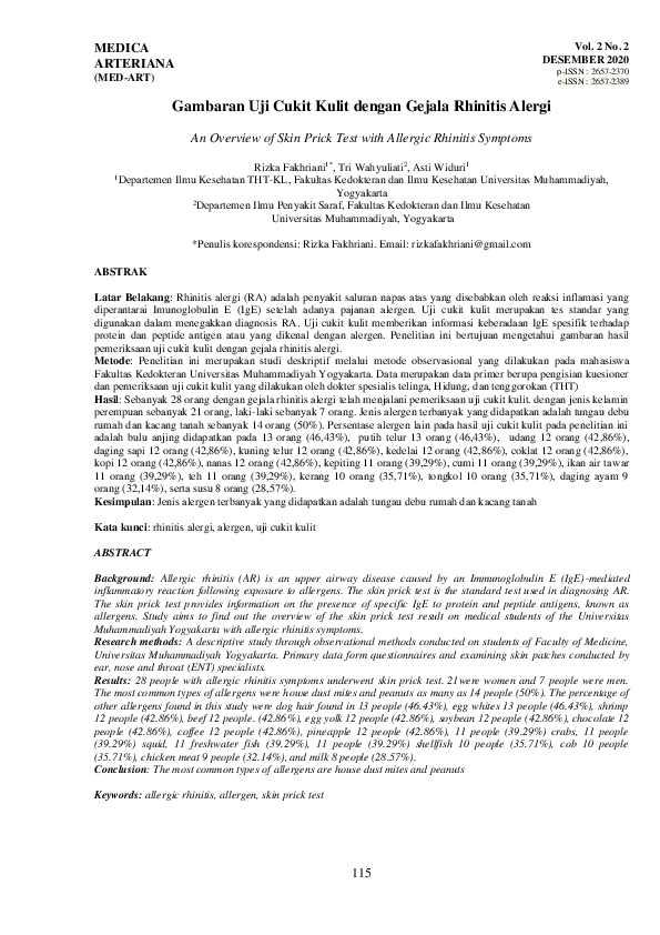 (PDF) Gambaran Uji Cukit Kulit Pada Mahasiswa Fakultas Kedokteran Universitas Muhammadiyah ...