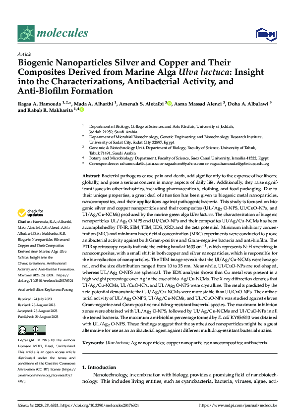 (PDF) Biogenic Nanoparticles Silver and Copper and Their Composites ...