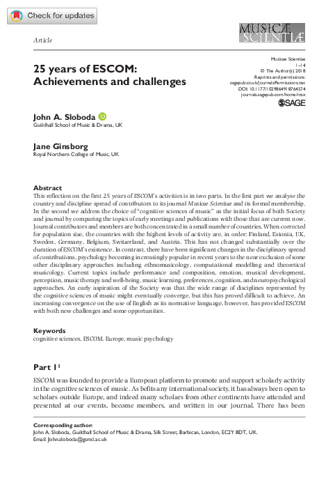 (PDF) 25 years of ESCOM: Achievements and challenges