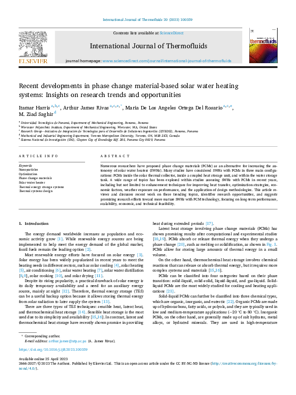 (PDF) Recent developments in phase change material-based solar water ...