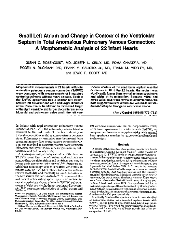 (PDF) Small left atrium and change in contour of the ventricular septum ...