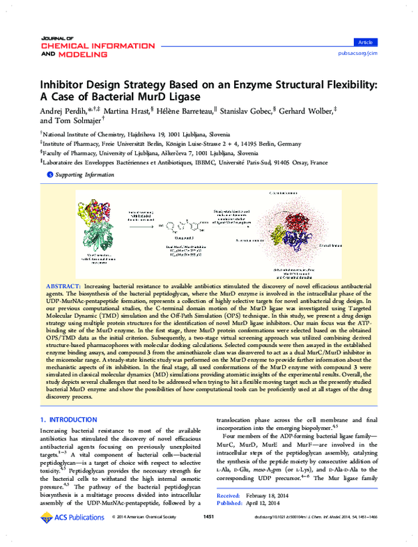 (PDF) Inhibitor Design Strategy Based on an Enzyme Structural ...