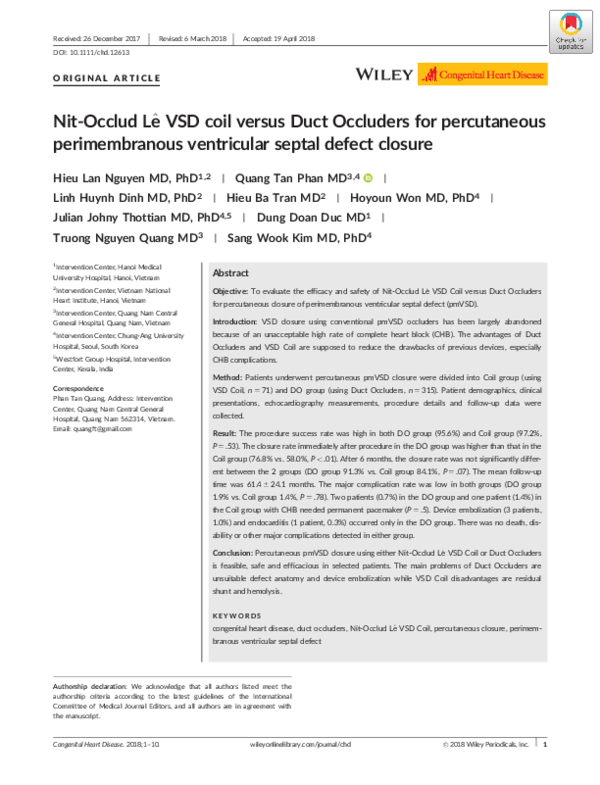 (PDF) Nit-Occlud Lê VSD coil versus Duct Occluders for percutaneous ...
