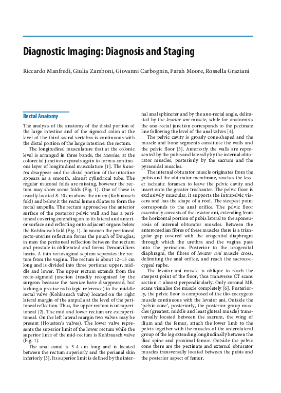 (PDF) Diagnostic Imaging: Diagnosis and Staging