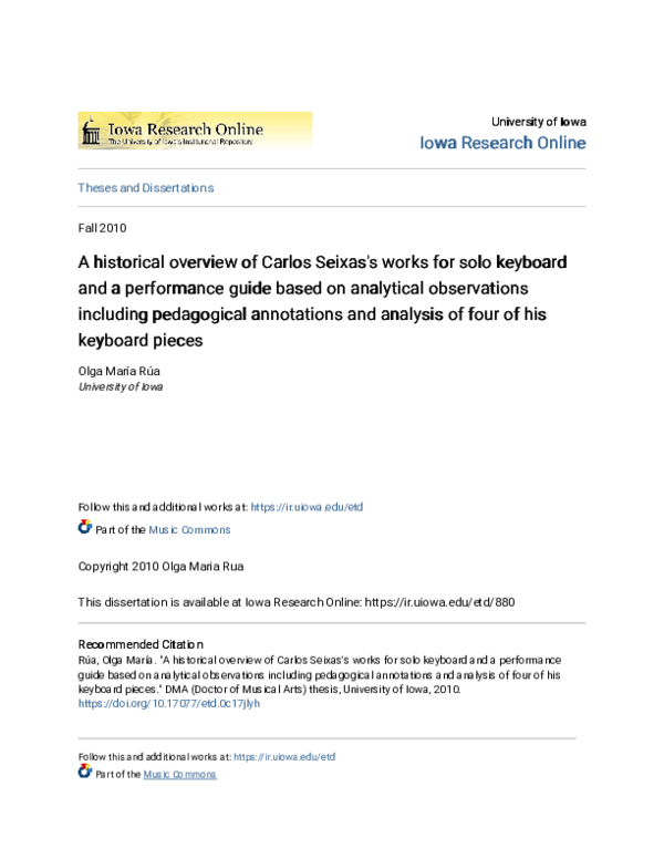 (PDF) A historical overview of Carlos Seixas's works for solo keyboard ...