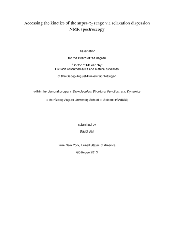 (PDF) Accessing the kinetics of the supra-tauc range via relaxation ...
