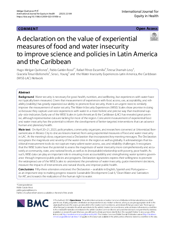 (PDF) A declaration on the value of experiential measures of food and ...