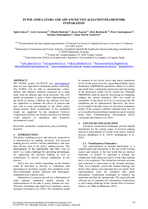 (PDF) Fupol simulators and advanced visualization framework integration | Kawa Nazemi - Academia.edu