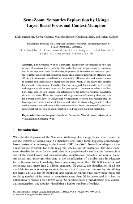 (PDF) Layered Visualization for Accessible Semantic Data Exploration