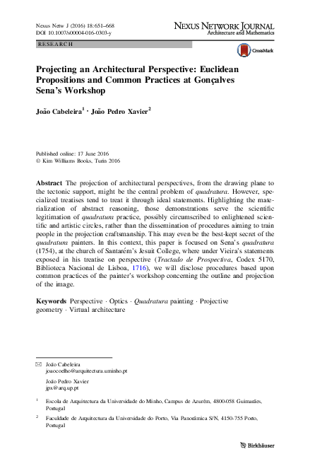 (PDF) Projecting an Architectural Perspective: Euclidean Propositions and Common Practices at ...